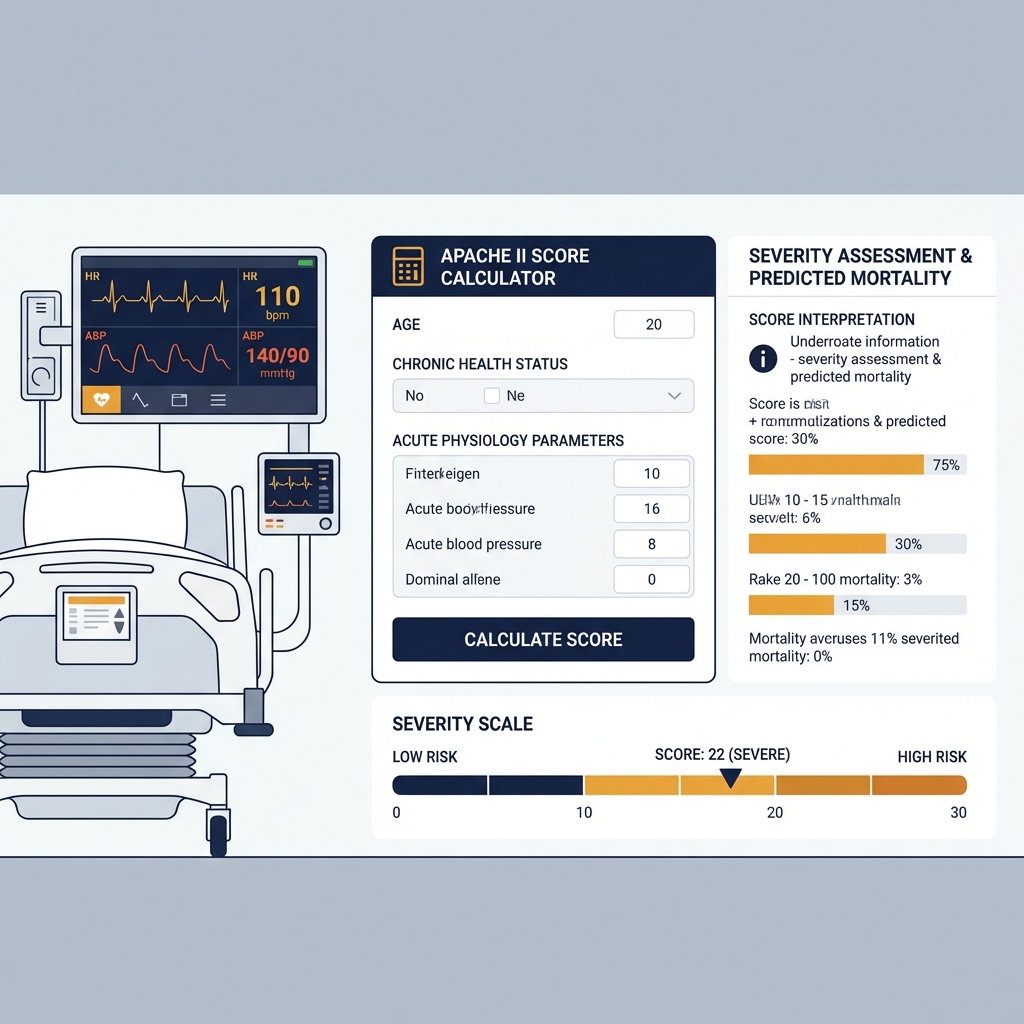 APACHE II Score Calculator - ICU Severity & Mortality Prediction — Free ...