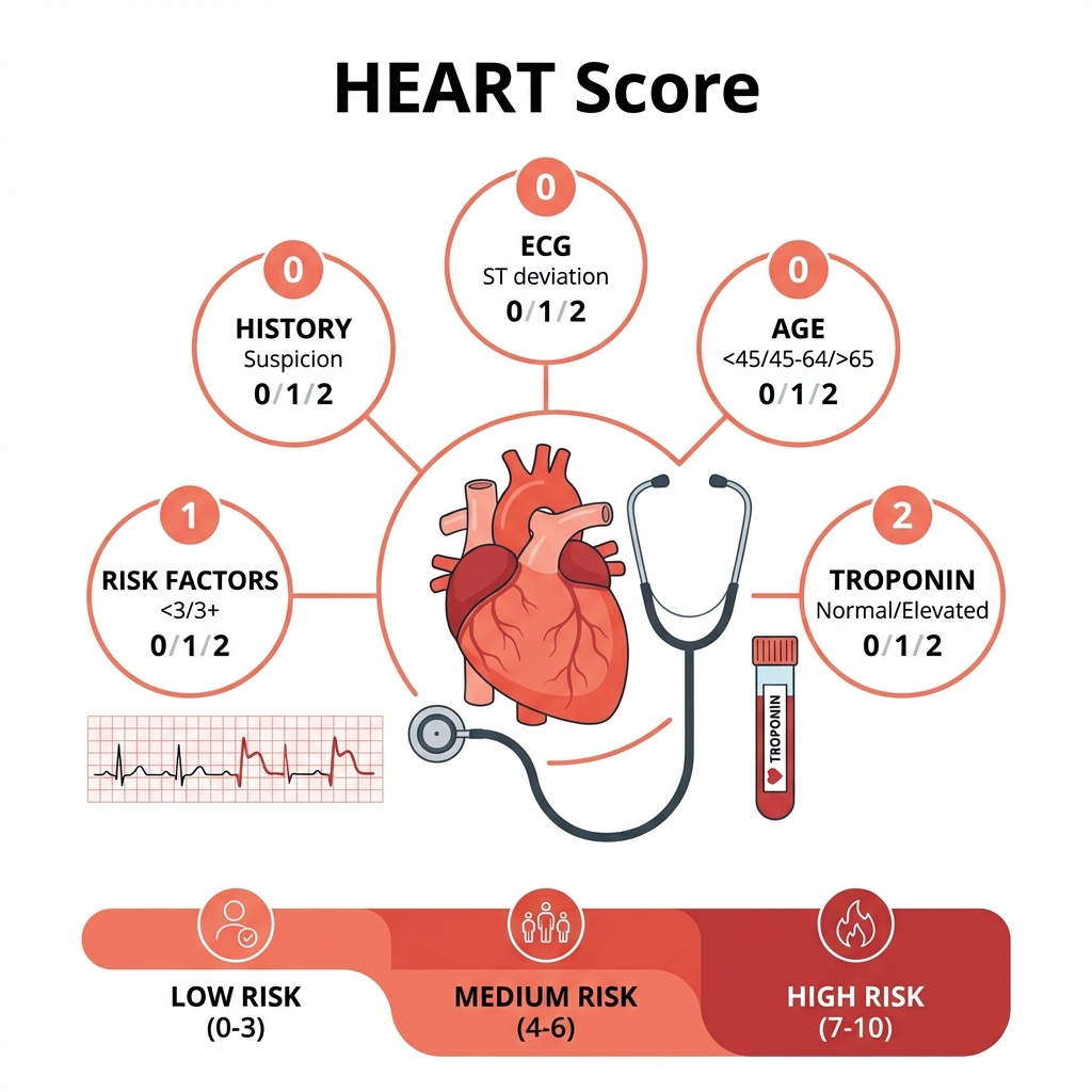 HEART Score Calculator for Major Cardiac Events — Free Online ...