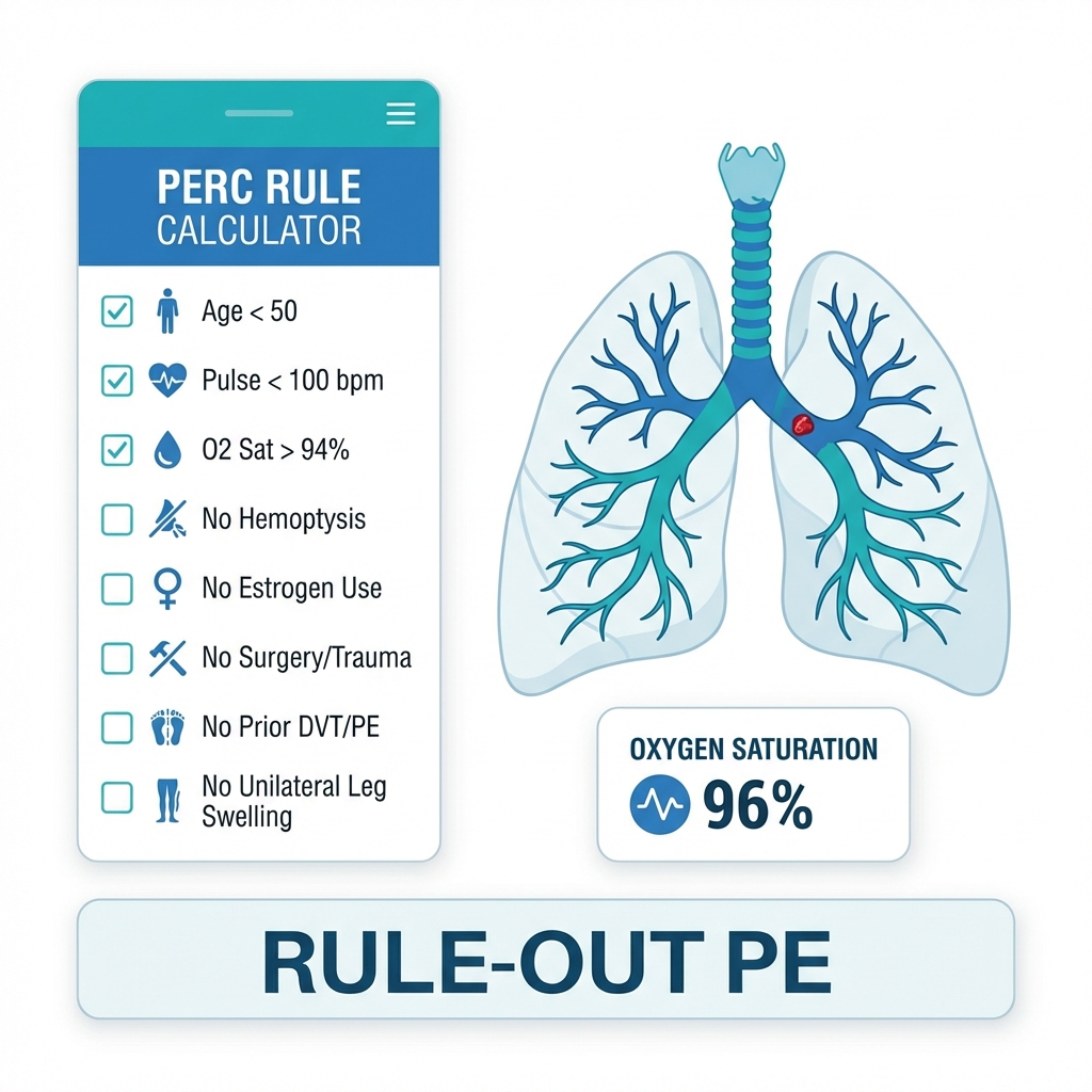 PERC Rule Calculator — Pulmonary Embolism Rule-Out Criteria — Free ...